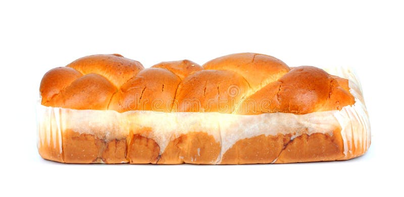 White Bread on a White Background. Stock Photo - Image of cracker ...