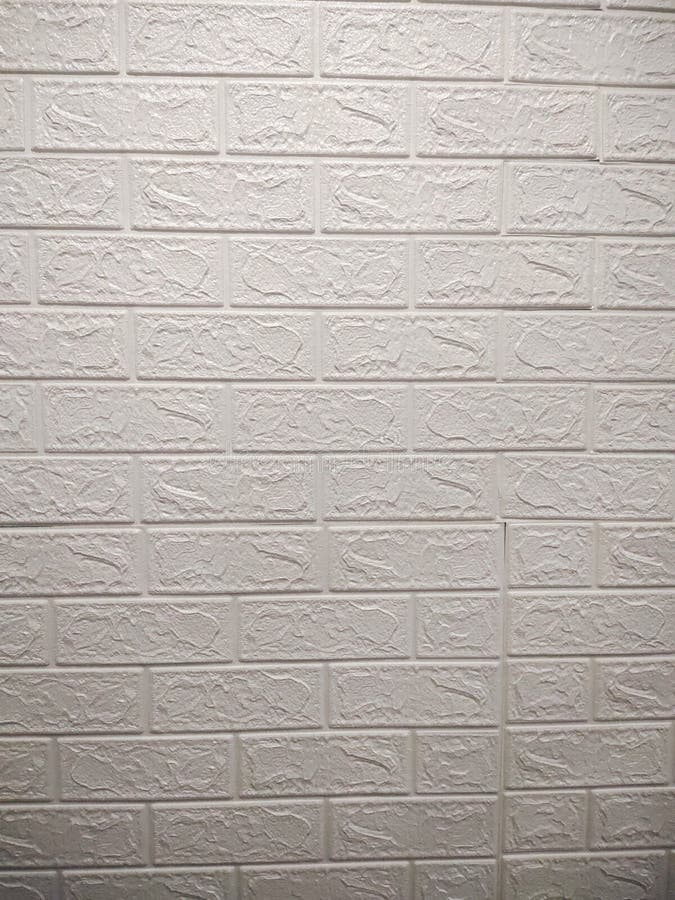 White Brick Sticker Wall stock image. Image of hardwood - 223488907