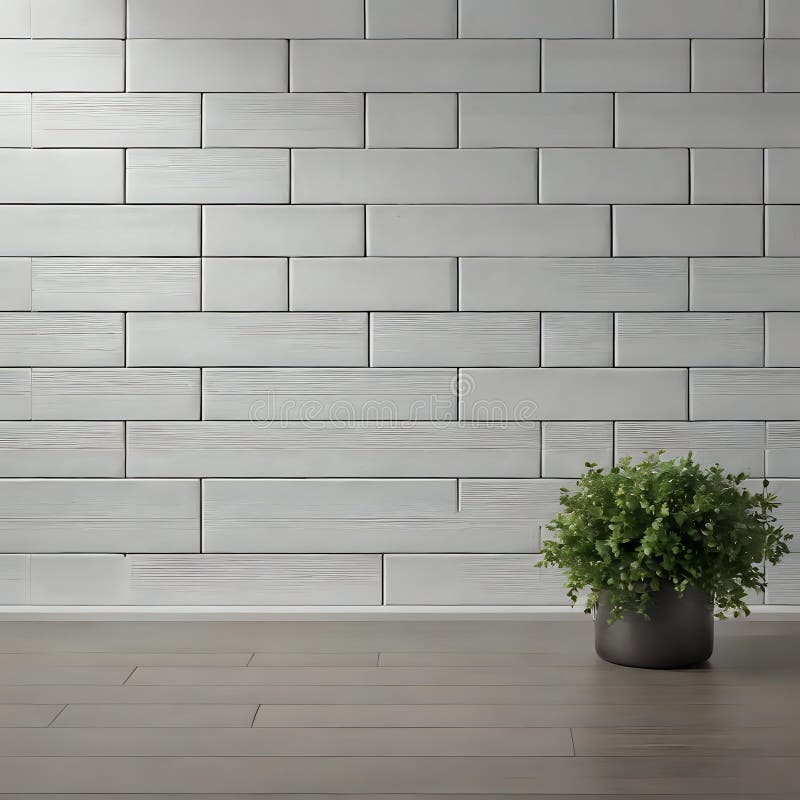 White Brick Wall with a Detailed Textured Surface, Offering a Versatile ...
