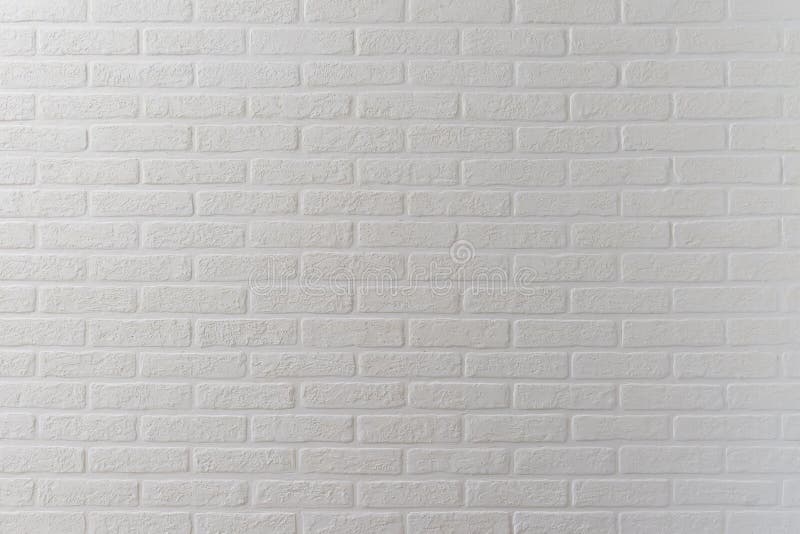 White Brick Wall Painted Texture Background Stock Photo - Image of ...