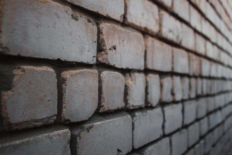 A White Brick Wall Perspective. Angle View, Background, Pattern Stock ...