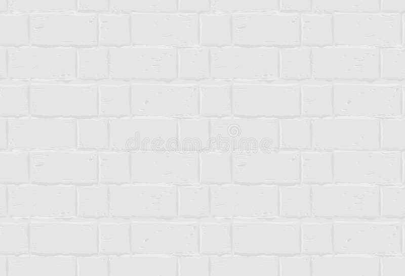 White Brick Wall. Seamless Texture Background Stock Vector ...