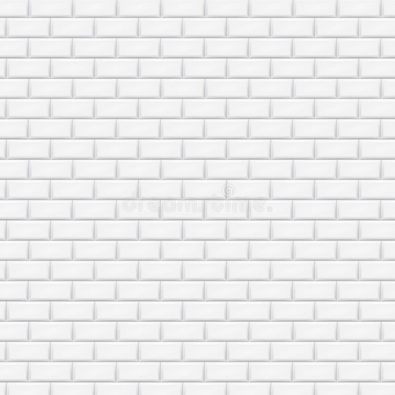 White Brick Wall in Subway Tile Pattern. Vector Illustration Stock ...