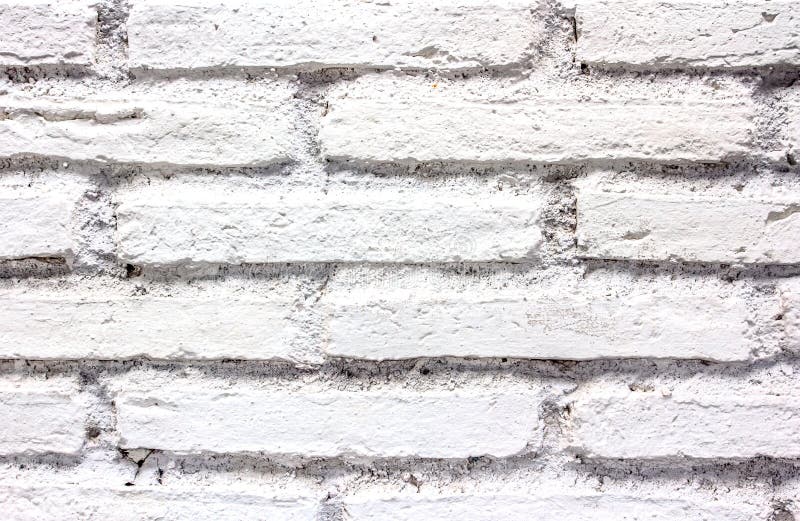 White Brick Wall Texture for a Background Stock Image - Image of cement ...