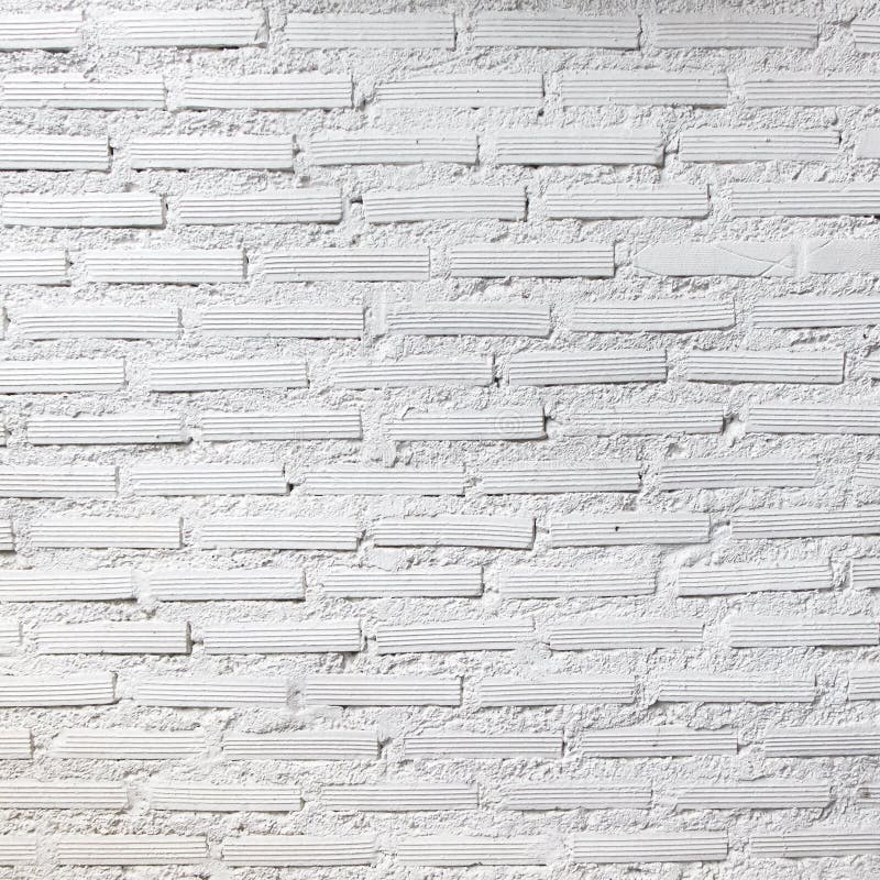White Brick Wall Texture For Background, Square Photograph Stock Image ...
