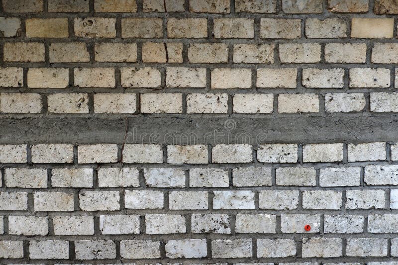 White Brick Wall Texture with Mortar Detail Stock Photo - Image of rock ...