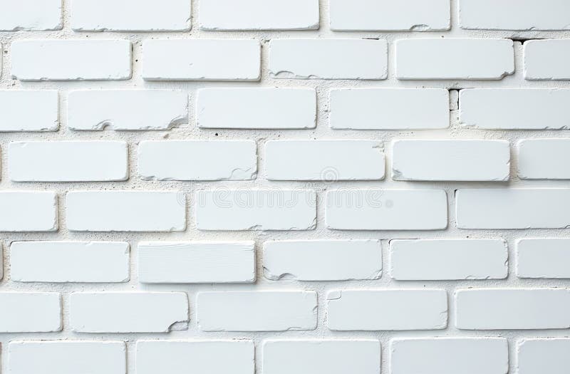 White Brick Wall Texture, Seamless Cladding Pattern for Interior ...