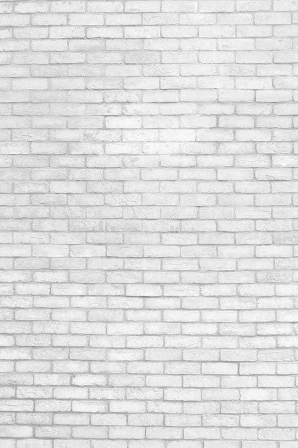 White Brick Wall Texture Used To Make Background Suitable for Interior ...