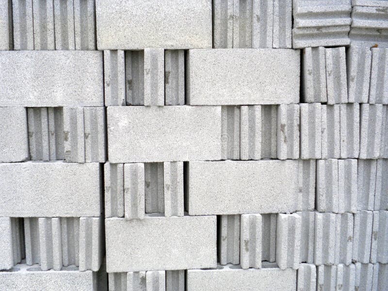 White Bricks on Construction Site Stock Photo - Image of bricks, heavy ...