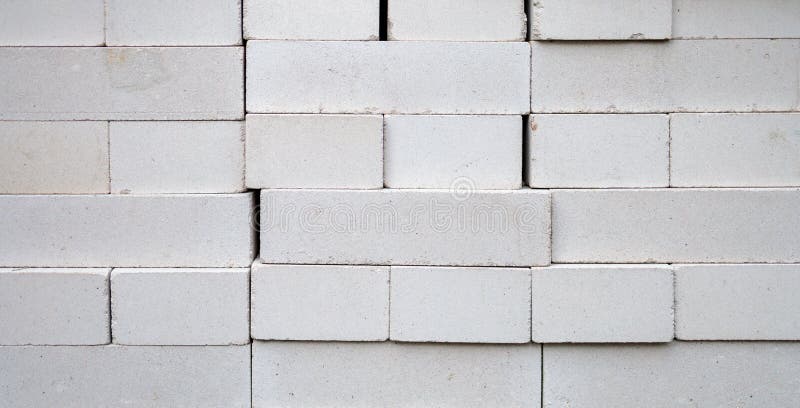 White Bricks Stacked on Top of Each Other Close-up Stock Image - Image ...