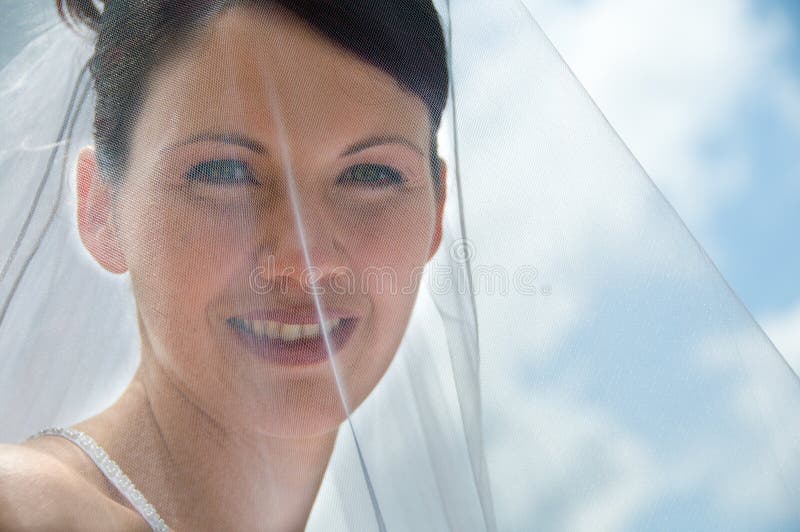 White Bride stock photo. Image of wedding, young, summer - 8576832