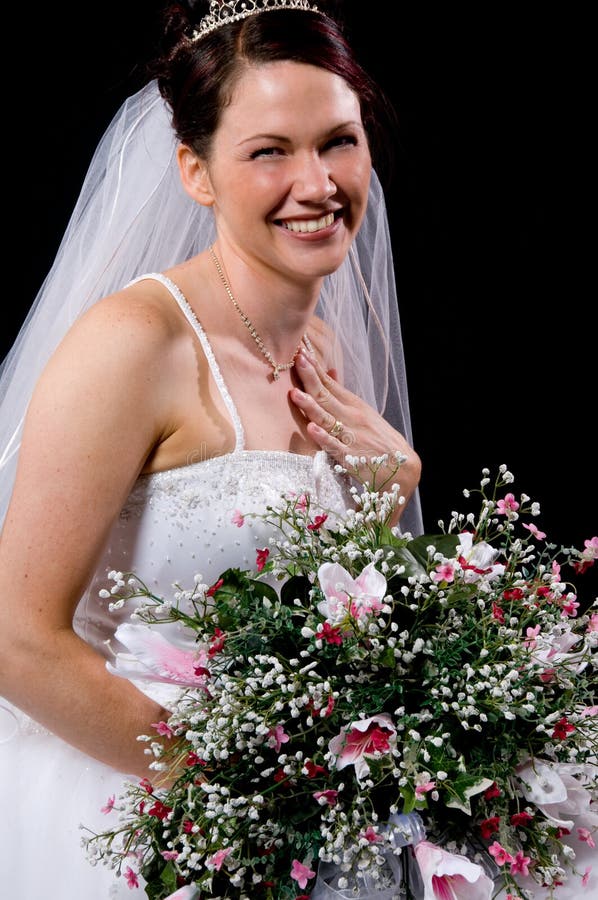 White Bride stock photo. Image of posing, woman, love - 8576900