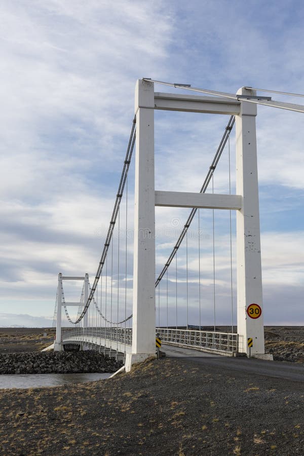 White Bridge in Iceland stock photo. Image of outdoor - 98216544