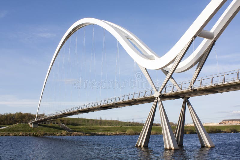 White bridge stock image. Image of futuristic, beam, outdoors - 30853143