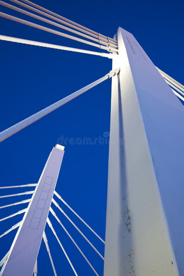 Blue Bridge in Cleveland stock photo. Image of bridge - 17726868