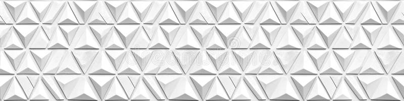 White Bright Abstract Geometric Triangular 3d Ceramic Cement Concrete ...
