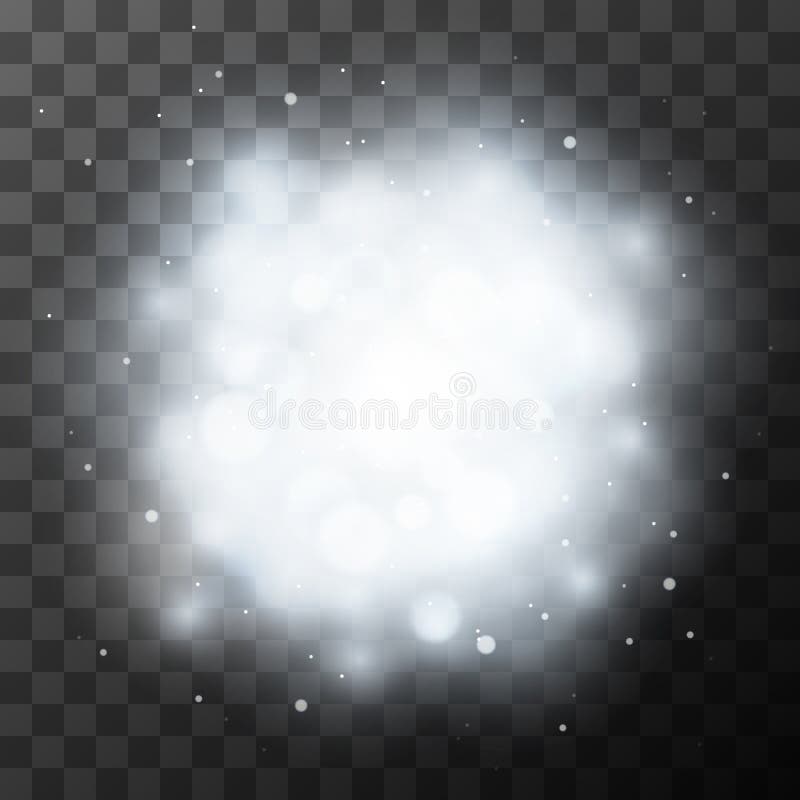 Bright Magic Lighting Effect on Transparent Background Stock Vector ...