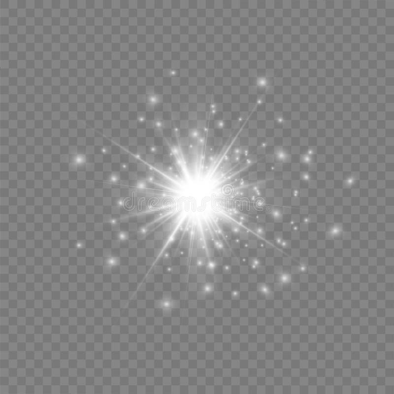 White bright Star. stock vector. Illustration of element - 180174846