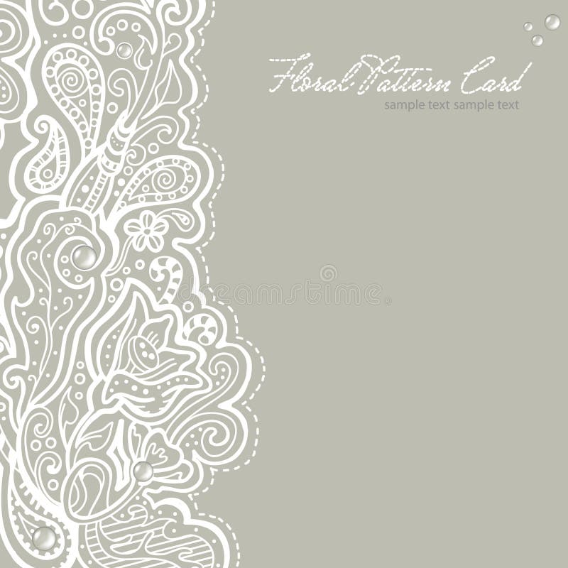 White brocade card stock vector. Illustration of precious - 87587694