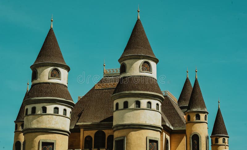 White and Brown Ceramic Castle Stock Photo - Image of towers ...
