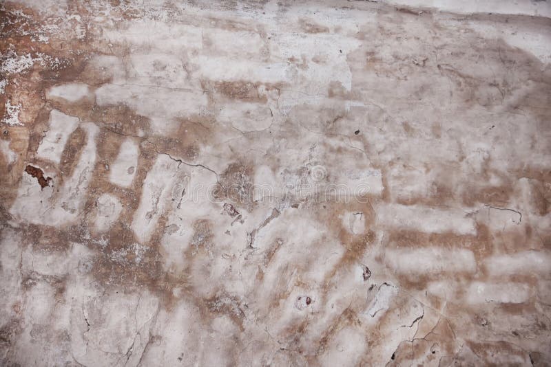 White-brown Stone Wall with Rectangular Beige Trails, Close-up Stock ...