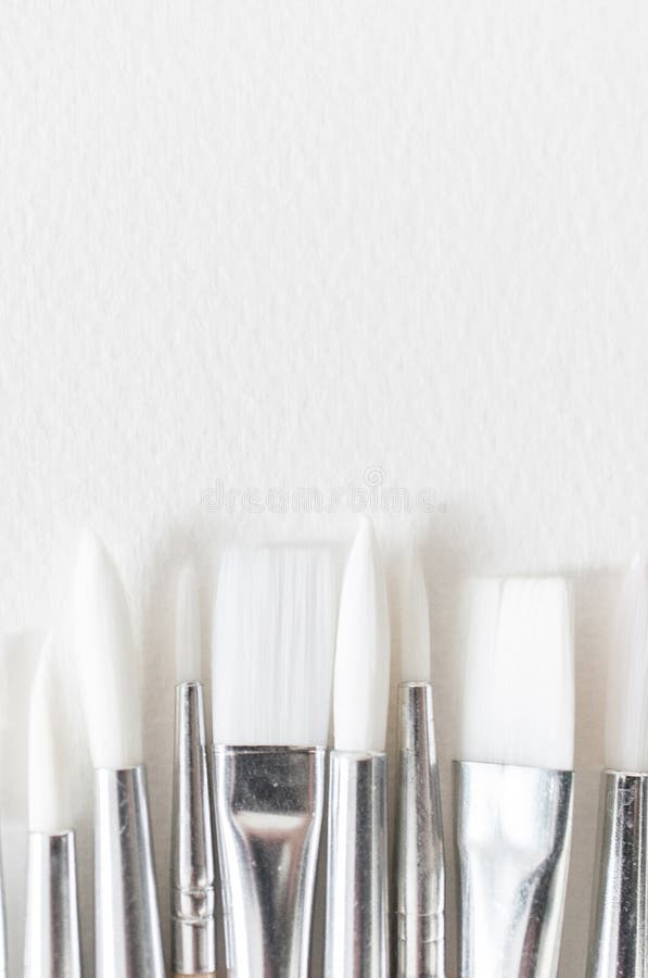 White Brush on Glass Watercolor Chaotic Texture Abstract with Soft ...