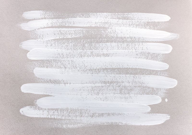 White Brush Strokes on Beige Paper Background Stock Photo - Image of ...