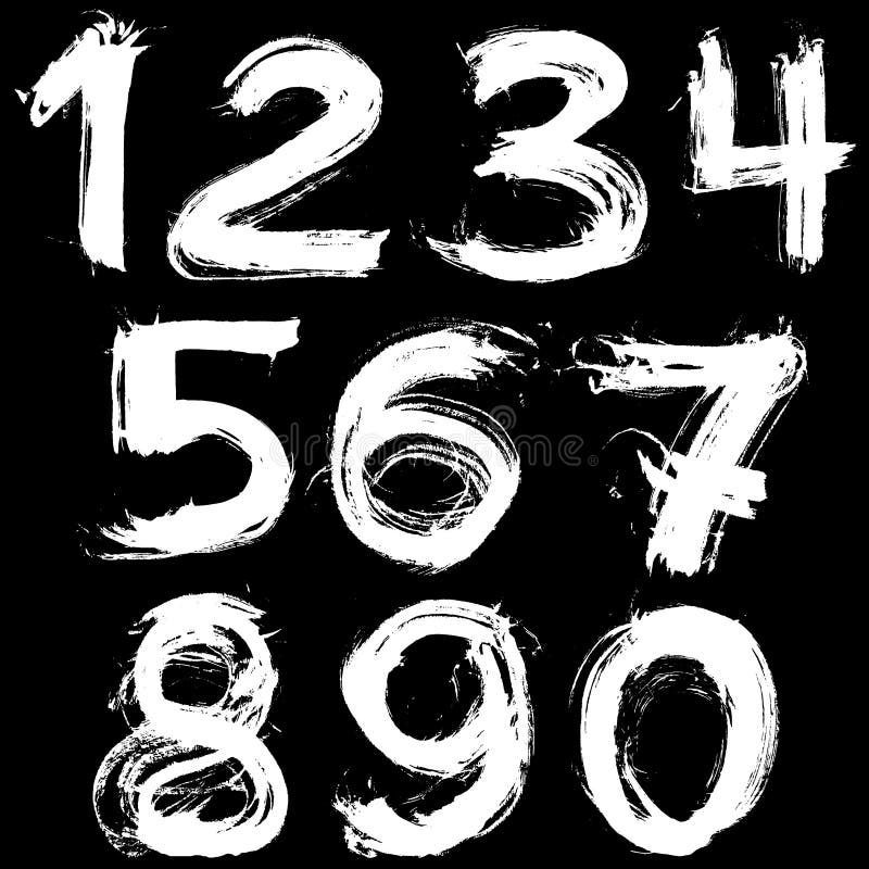 Strokes Numerals Stock Illustrations – 2,669 Strokes Numerals Stock ...
