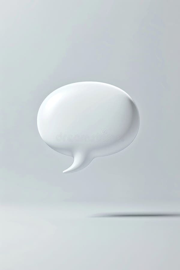 A White Bubble with a Curved Line on it Stock Image - Image of template ...