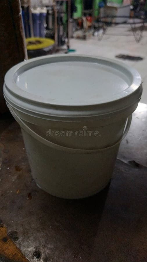 This White Bucket is Specifically for Storing Items. Stock Photo ...
