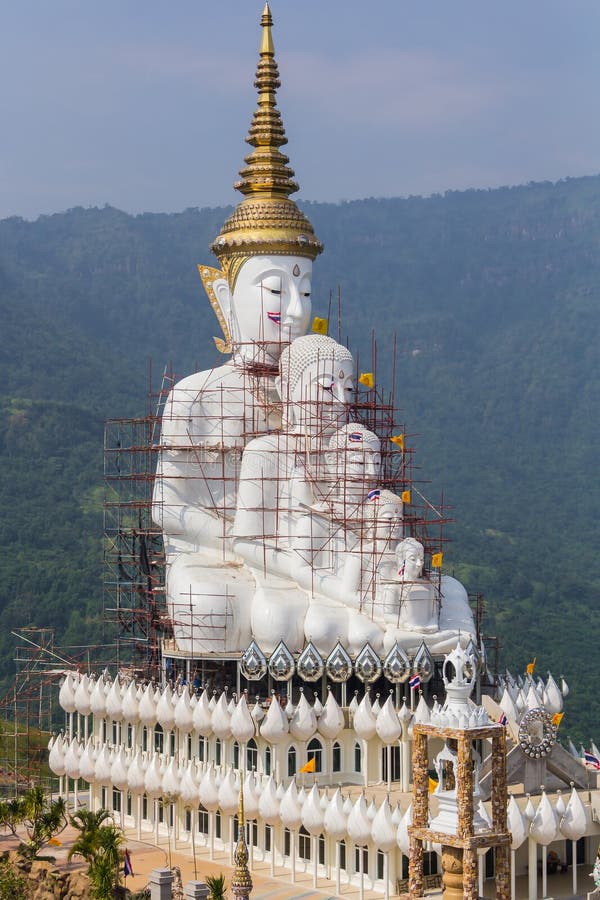 White Buddha are Been Building Stock Image - Image of peaceful, holy ...