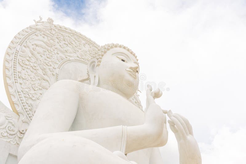 The White buddha image. stock image. Image of asia, buddhism - 80803851