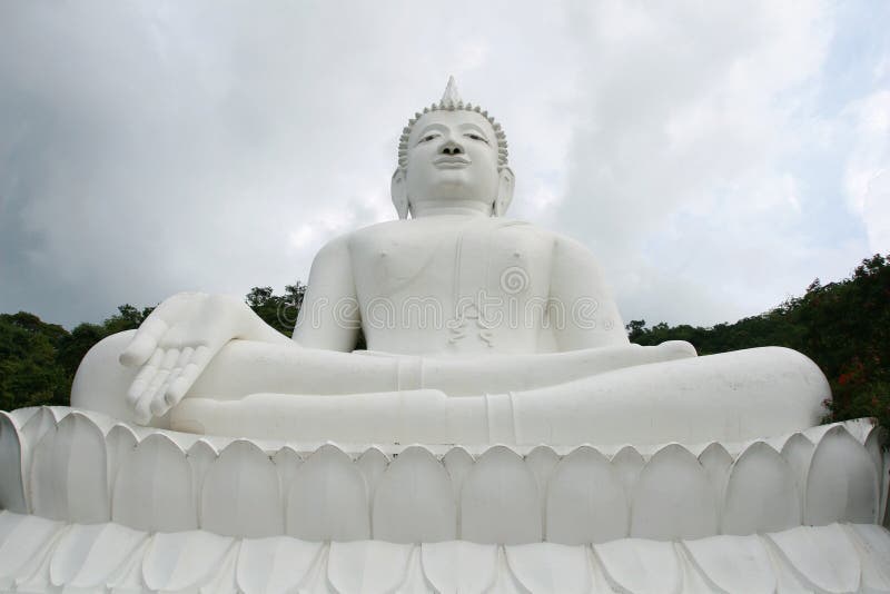 White Buddha Statue stock photo. Image of buddha, religion - 14486736