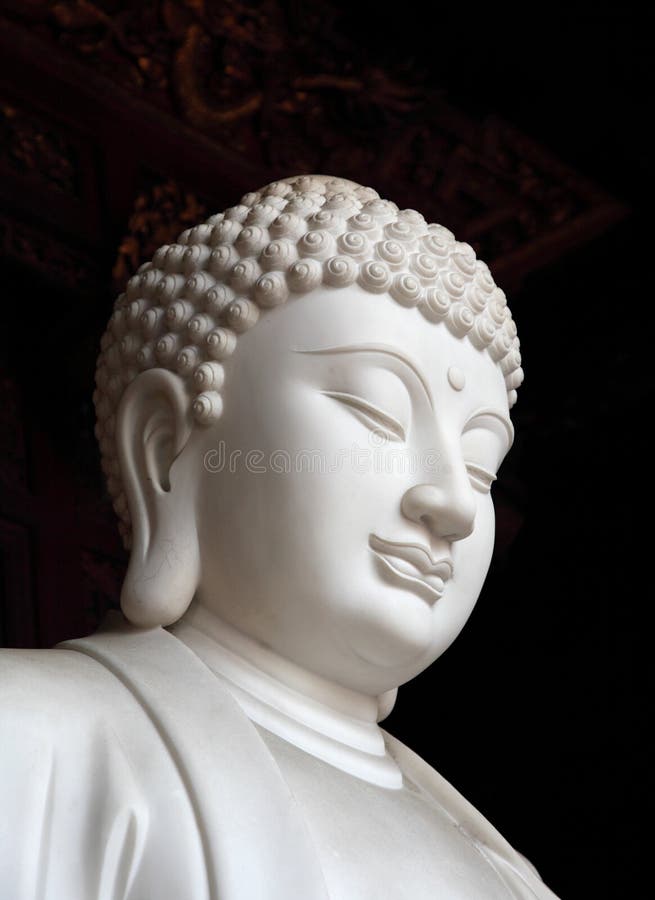 White buddha statue stock photo. Image of white, temple - 18357082