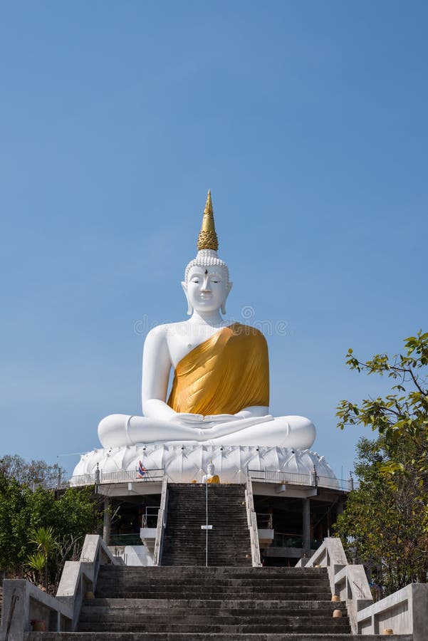 White buddha statue stock photo. Image of symbol, peaceful - 66238066
