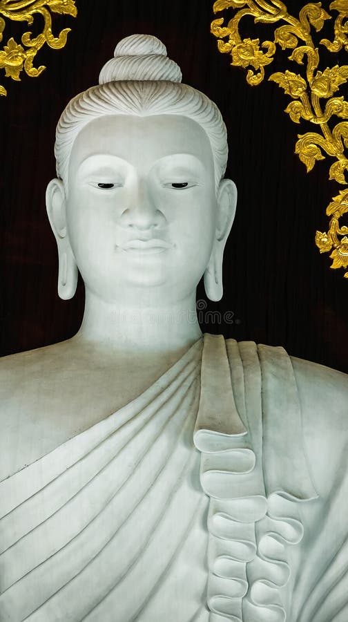 White buddha statue stock photo. Image of meditating - 40311168
