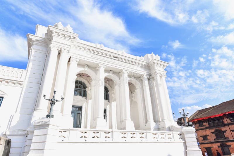 White Building at Basantapur Durbar Square in Nepal Editorial Photo ...