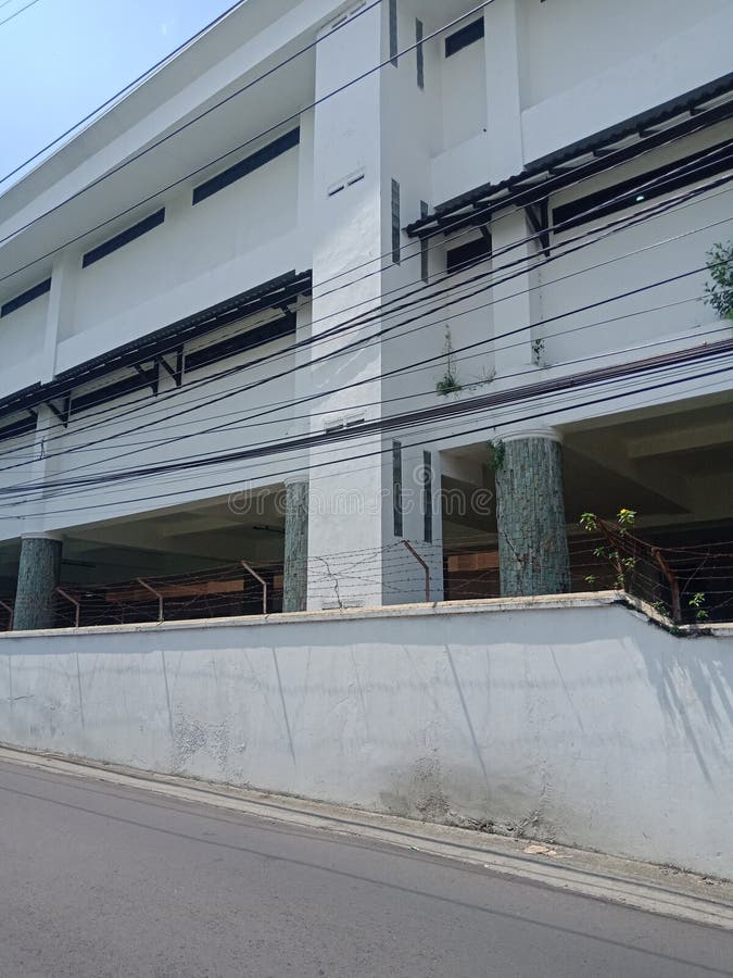 The White Building of the Campus Area Across the Protocol Road Stock ...