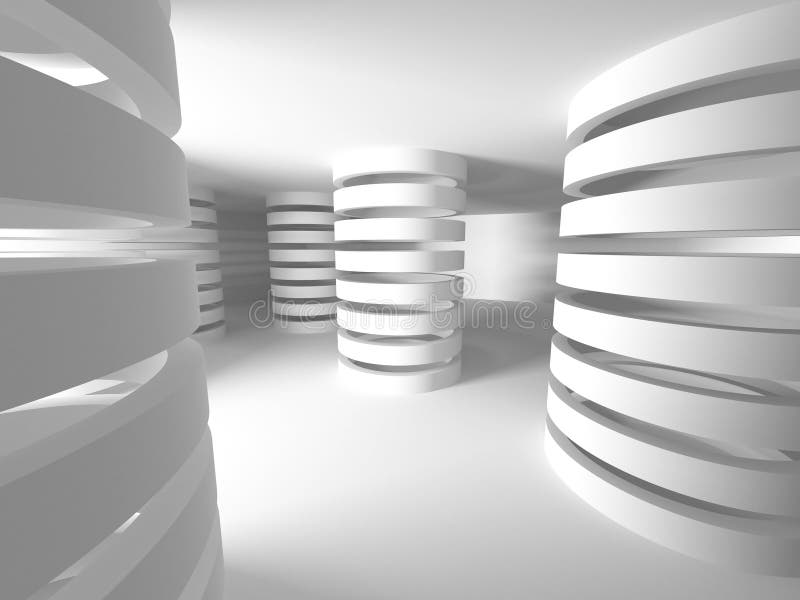 White Building Construction Architecture Background Stock Illustration ...