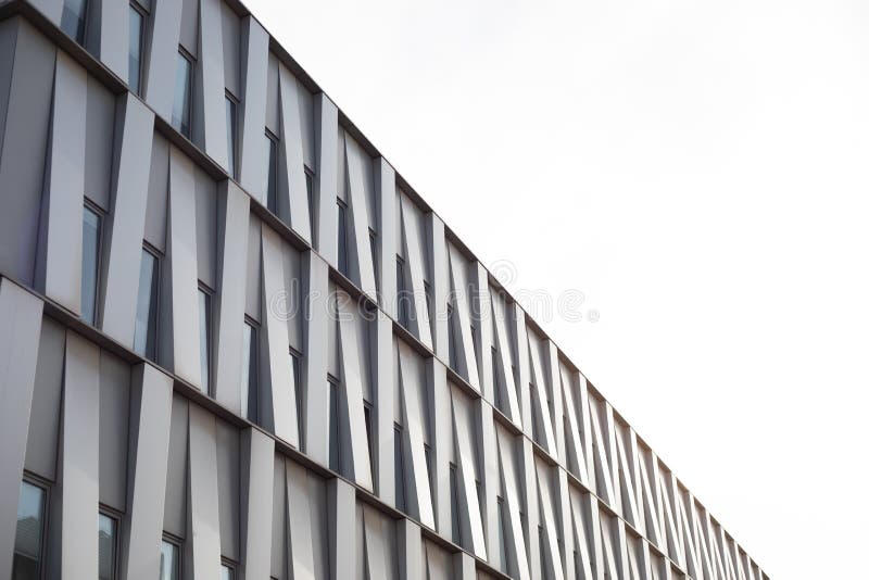 White Building Facade with Beautiful Pattern Design Diagonal Stock ...