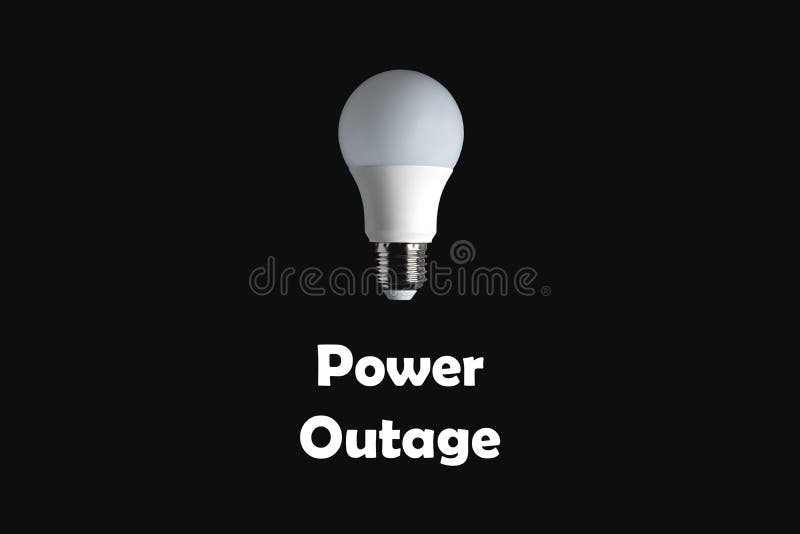 Bulb without Electricity Symbolizing Power Outage. Stock Image - Image ...