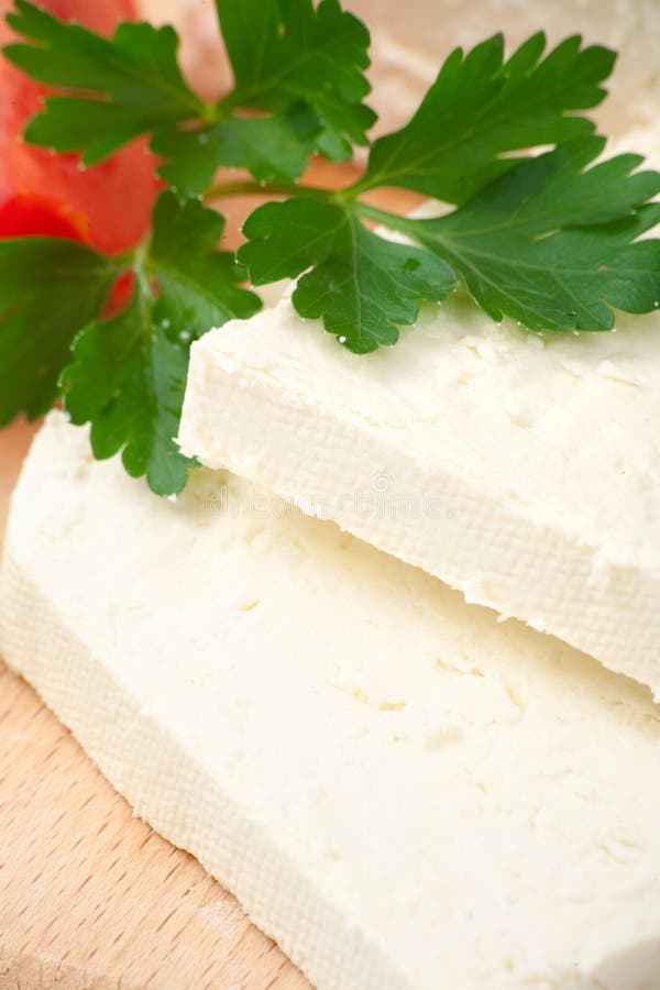 White Bulgarian Cheese, Arranged with Tomatoes Stock Image - Image of ...
