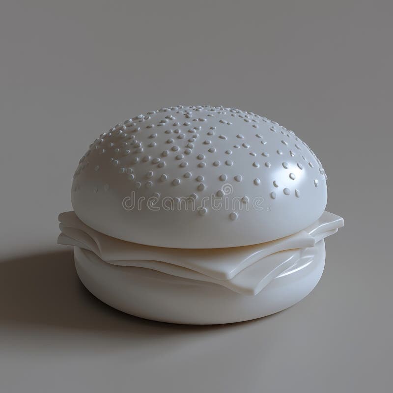 White Burger stock illustration. Illustration of composition - 334818331