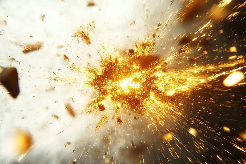 White Burst Explosion: Dynamic Energy Effect, High-Resolution Graphic ...