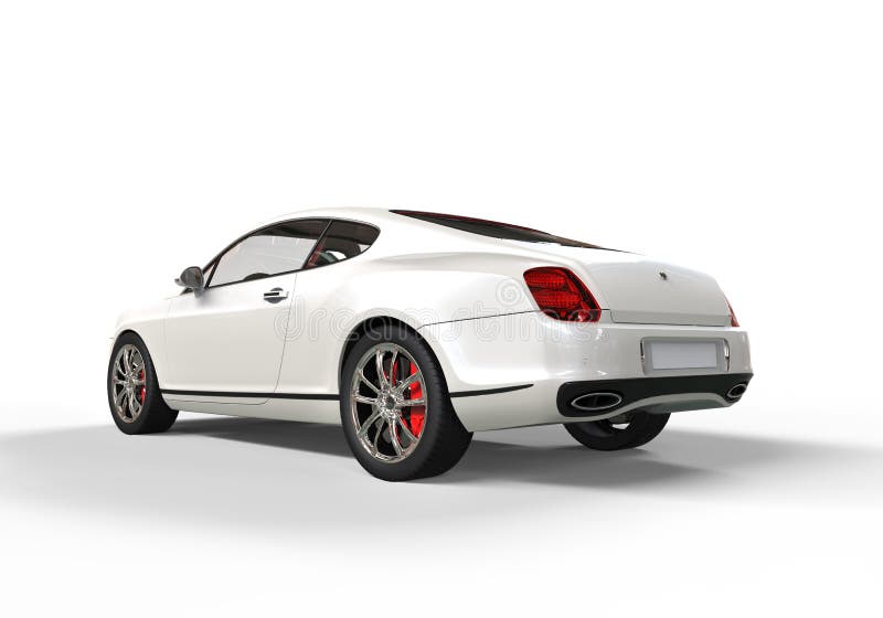 White Business Car stock illustration. Illustration of auto - 32429615