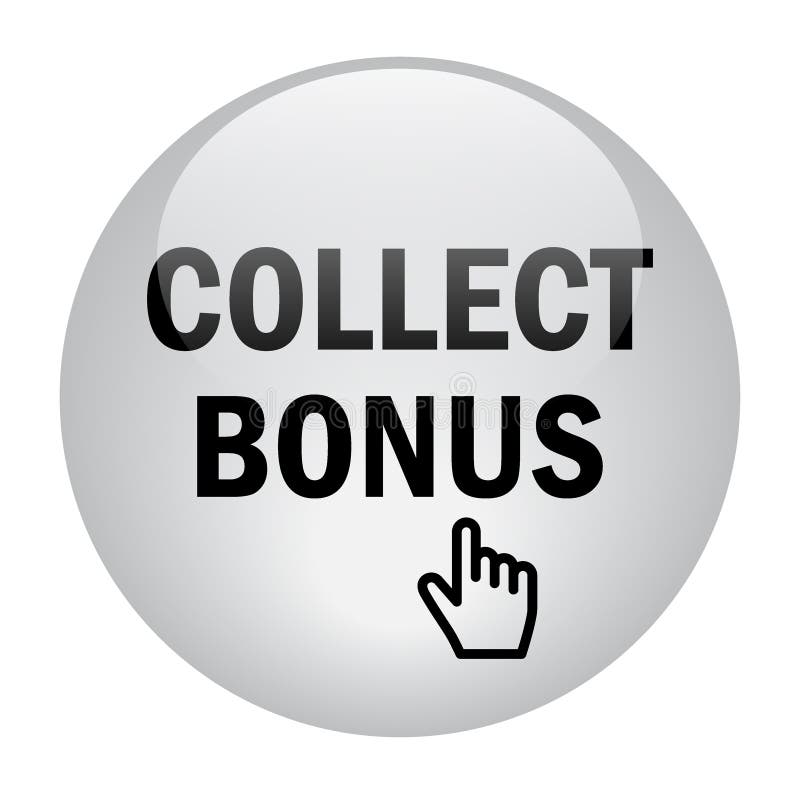 Collect Your Bonus Icon Button Stock Illustration - Illustration of ...