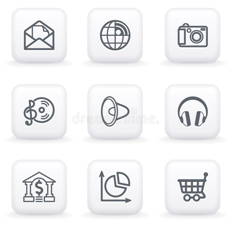 White button for web 2 stock vector. Illustration of edit - 17372289