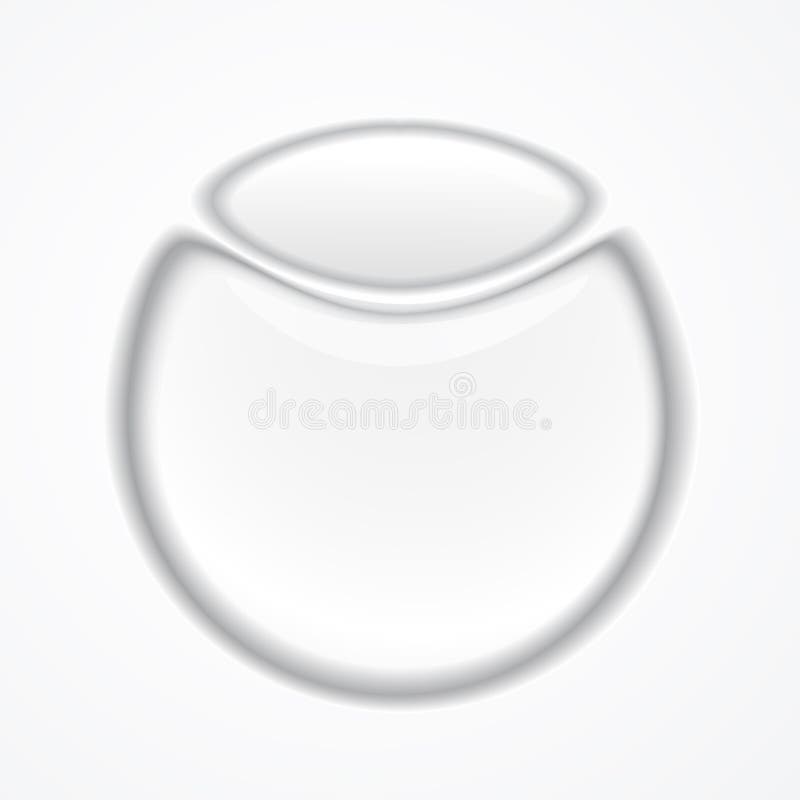 White button stock vector. Illustration of bubble, circle - 30083681
