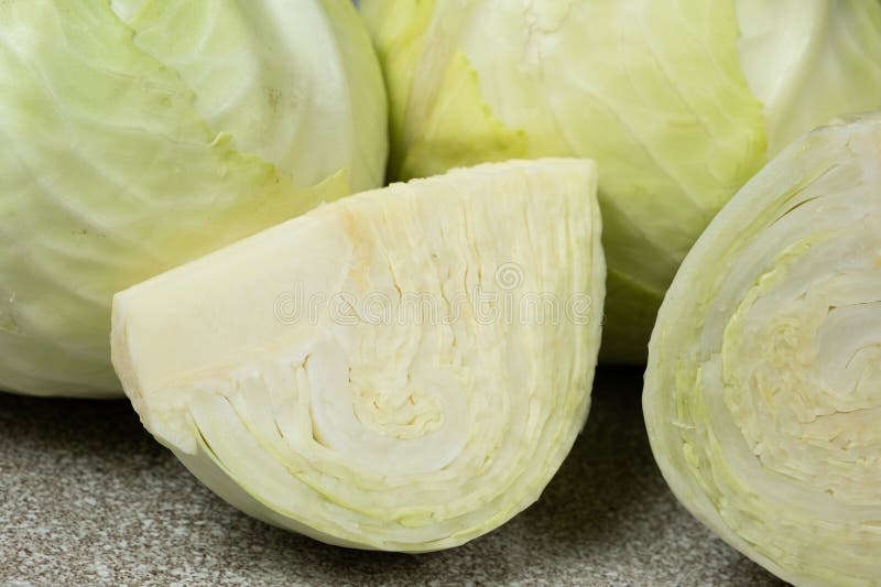 Cabbage, Fresh Vegetable Isolated on White Background Stock Image ...