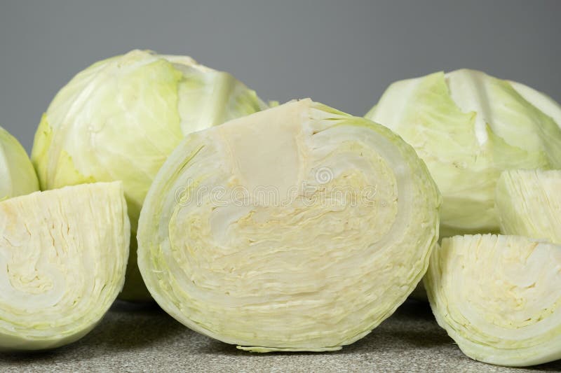 Cabbage, Fresh Vegetable Isolated on White Background Stock Image ...